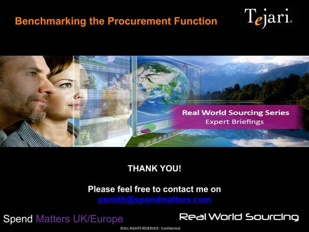 Benchmarking the Procurement Function | PPT