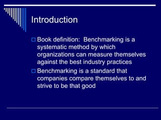 Benchmarking inTQM | PPT
