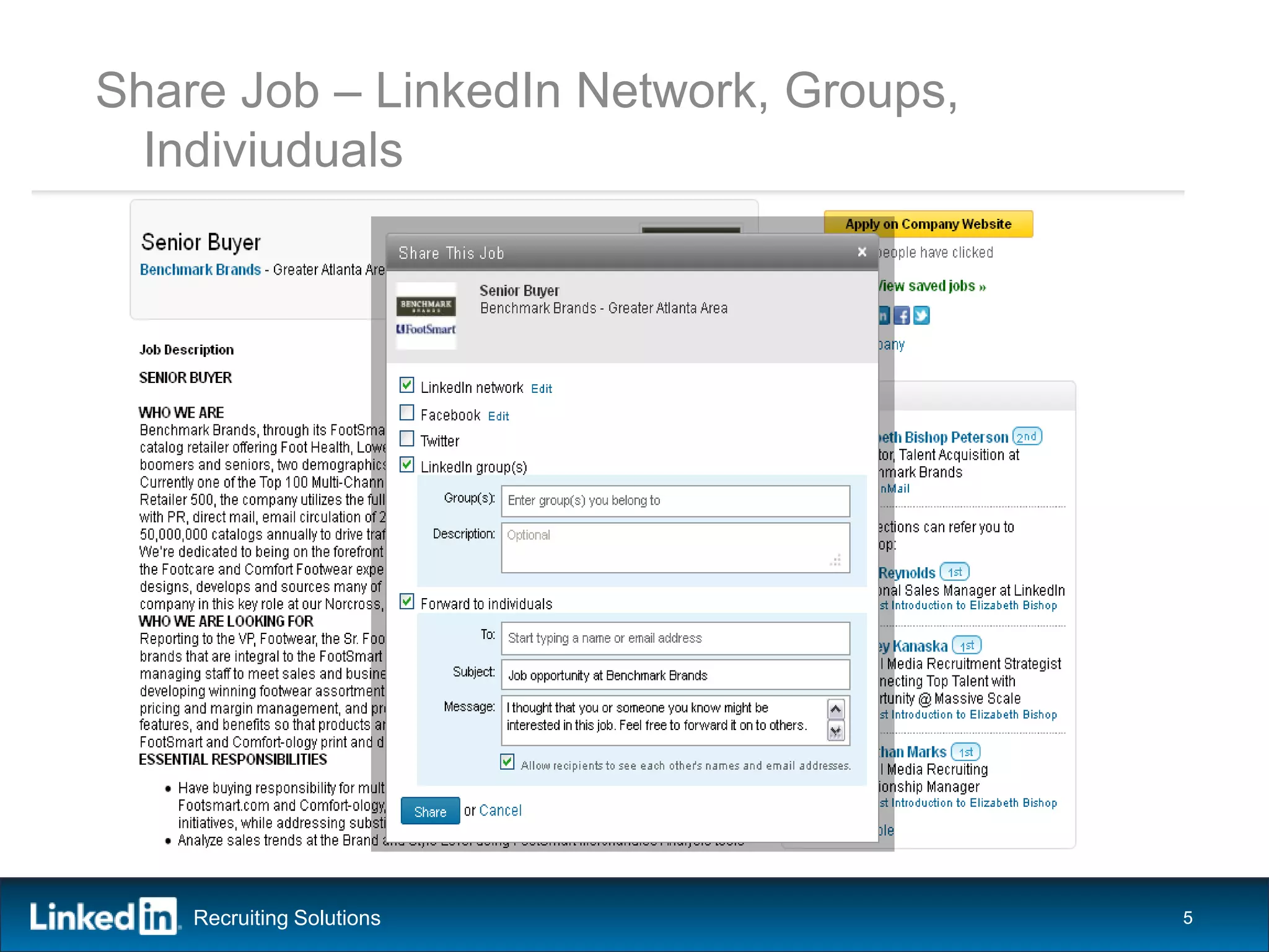 Benchmark job sharing | PPTX