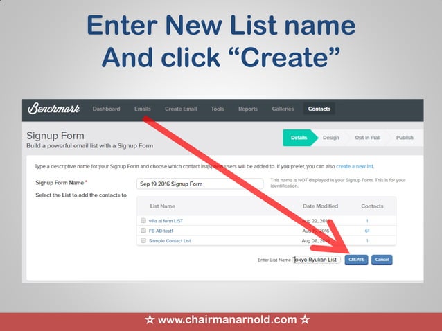 Benchmark Mail Tutorial | PPT
