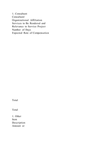 Benchmark – Program Implementation Plan Part 1 – Description of | PDF