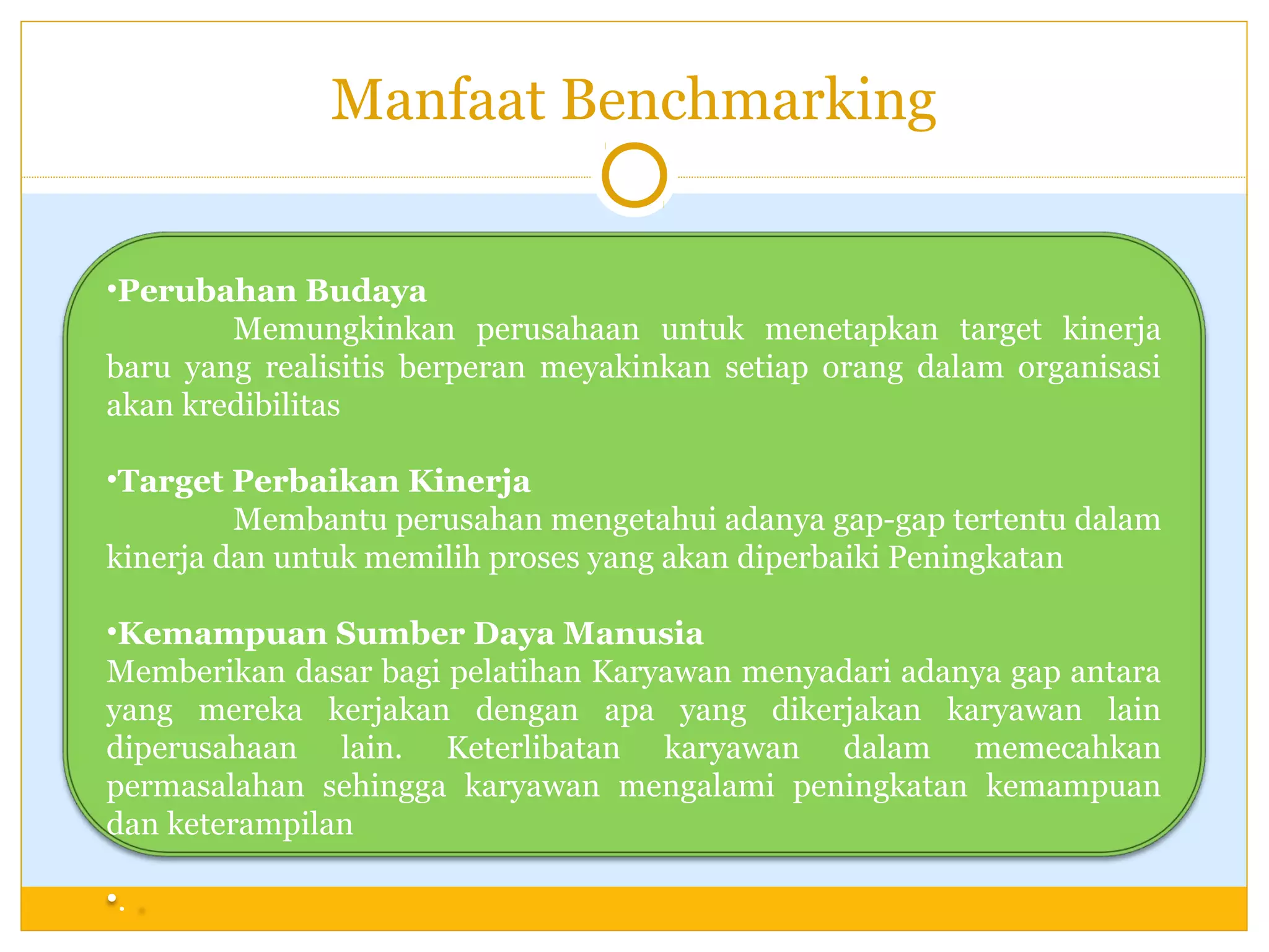 Benchmark revisi | PPT