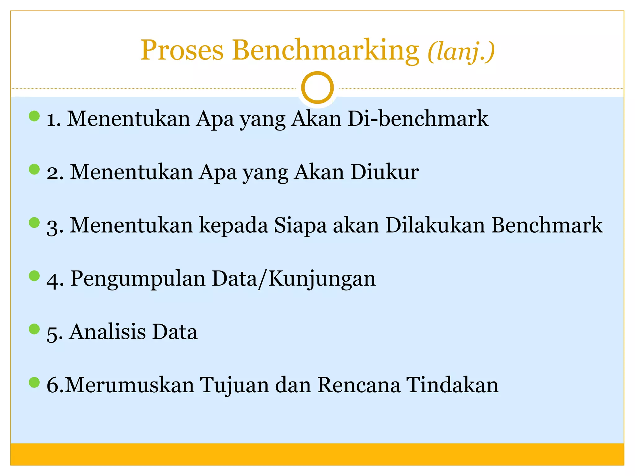 Benchmark revisi | PPT