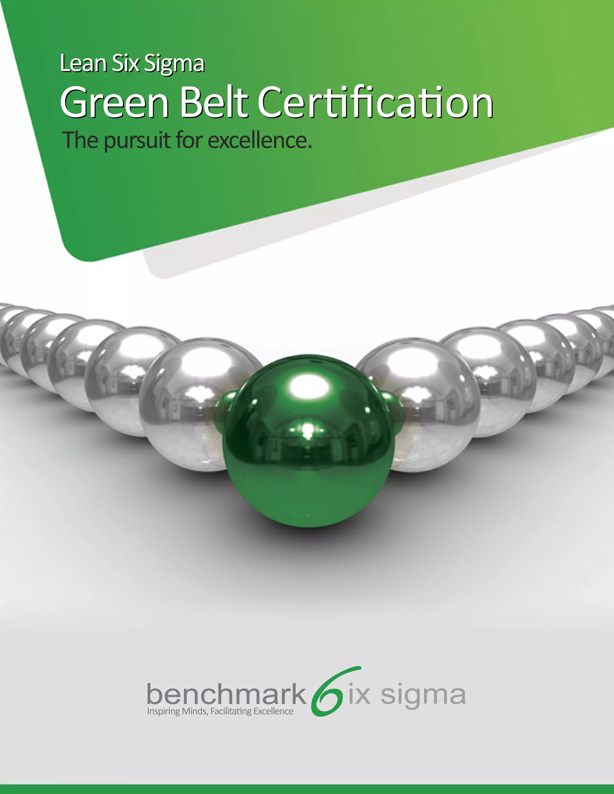 Benchmark Six Sigma Green Belt Brochure | PDF