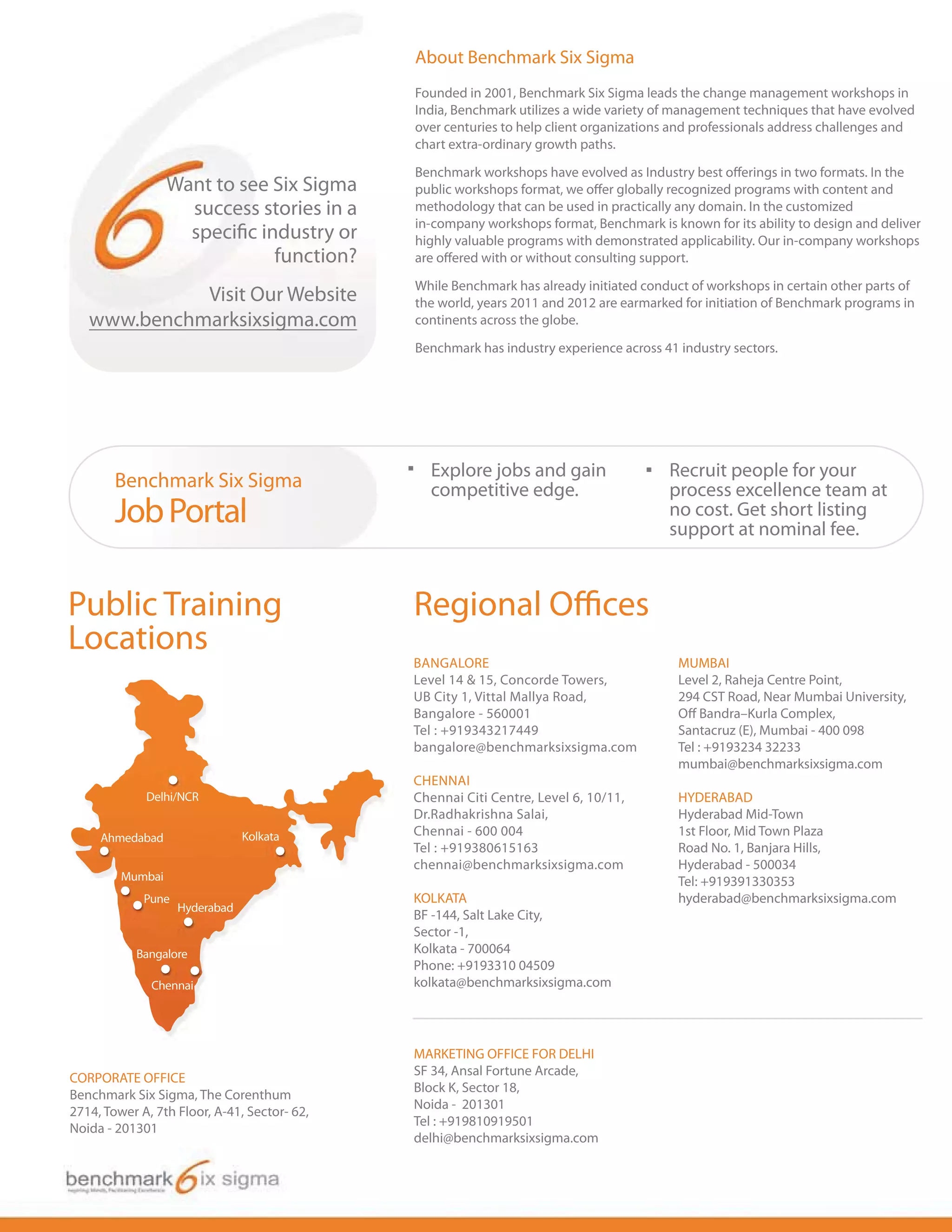 Benchmark Six Sigma Lean Expert Certification Brochure | PDF