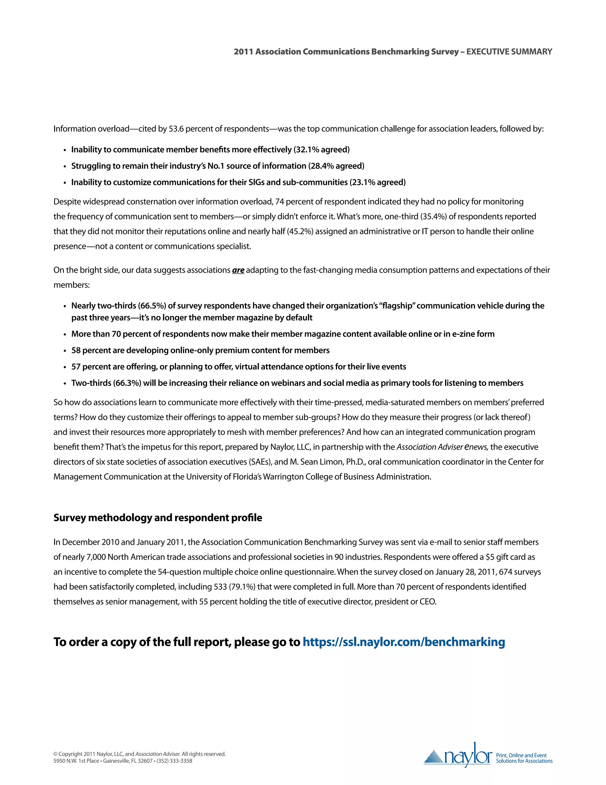 Online Copyright Infringement Tracker Survey Executive Summary – WDXO