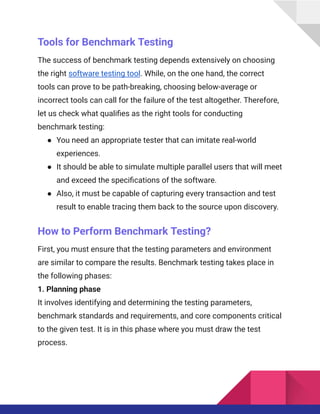 Benchmark Testing Demystified: Your Roadmap to Peak Performance | PDF