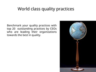 Benchmark your practices to help you achieve continual improvement | PPT