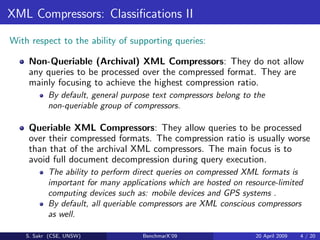 XML Compression Benchmark | PDF