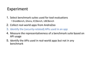 Benchpress: Analyzing Android App Vulnerability Benchmark Suites | PDF