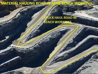 BENCH & ROAD STANDARS IN OPENCAST MINES.pptx