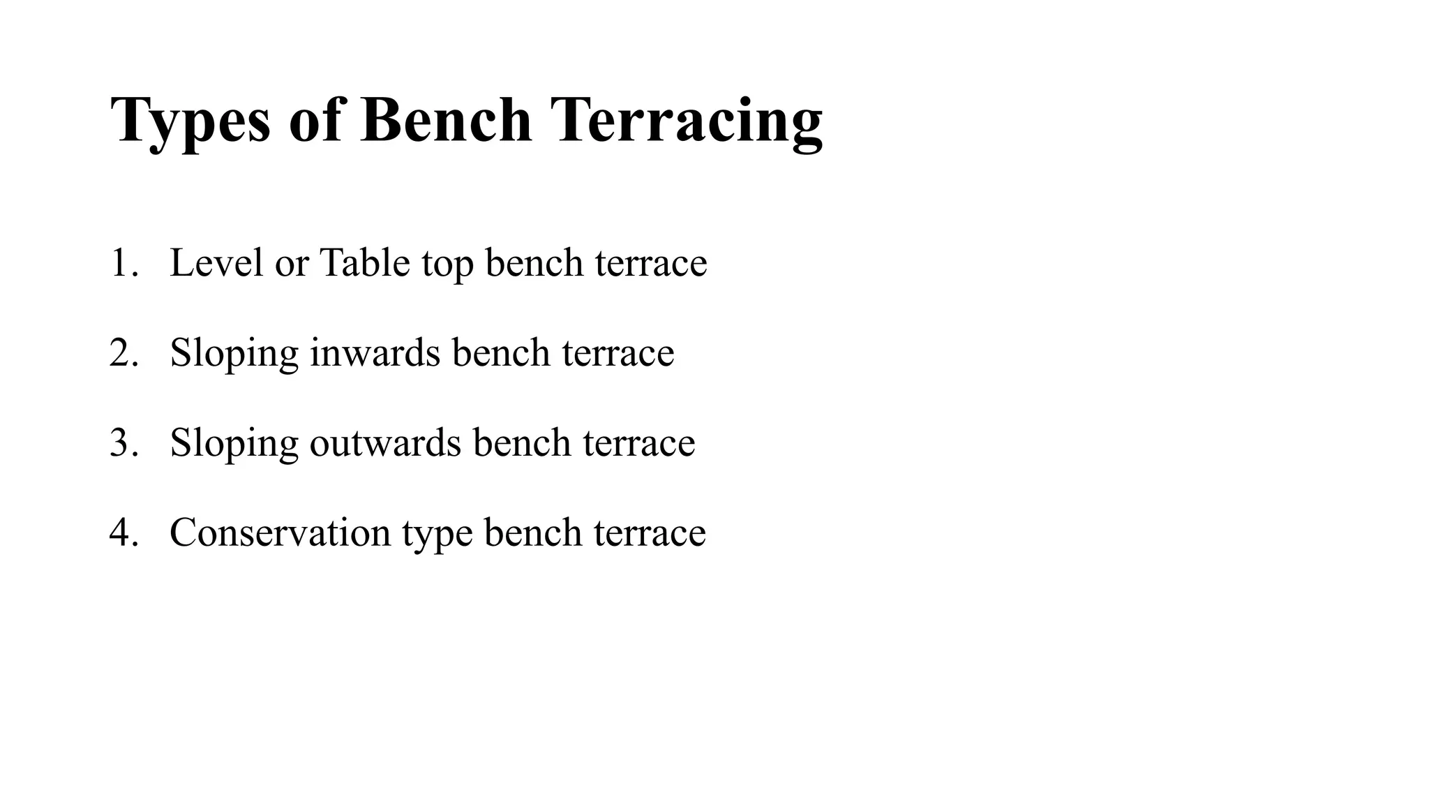 Bench terracing | PPTX
