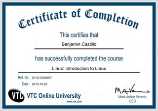 Ben c vtc_intro_to_linux | PDF