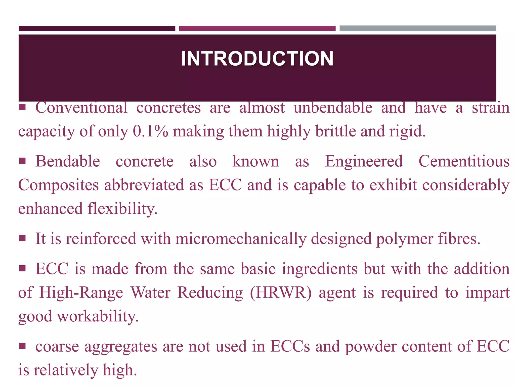 Bendable concrete | PPTX | Civil Engineering Industry | Industries