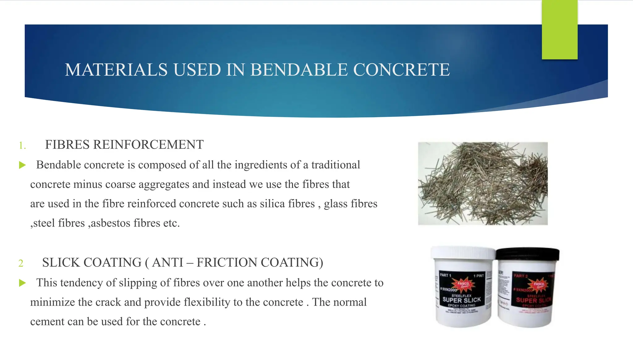 bendable concrete- tech ppt.pptx Ramanagara | PPTX