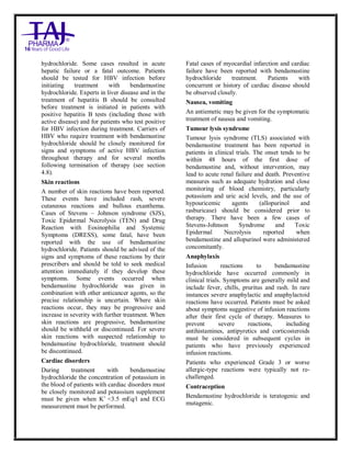 Bendamustine HCl for Injection Taj Pharma SmPC | PDF