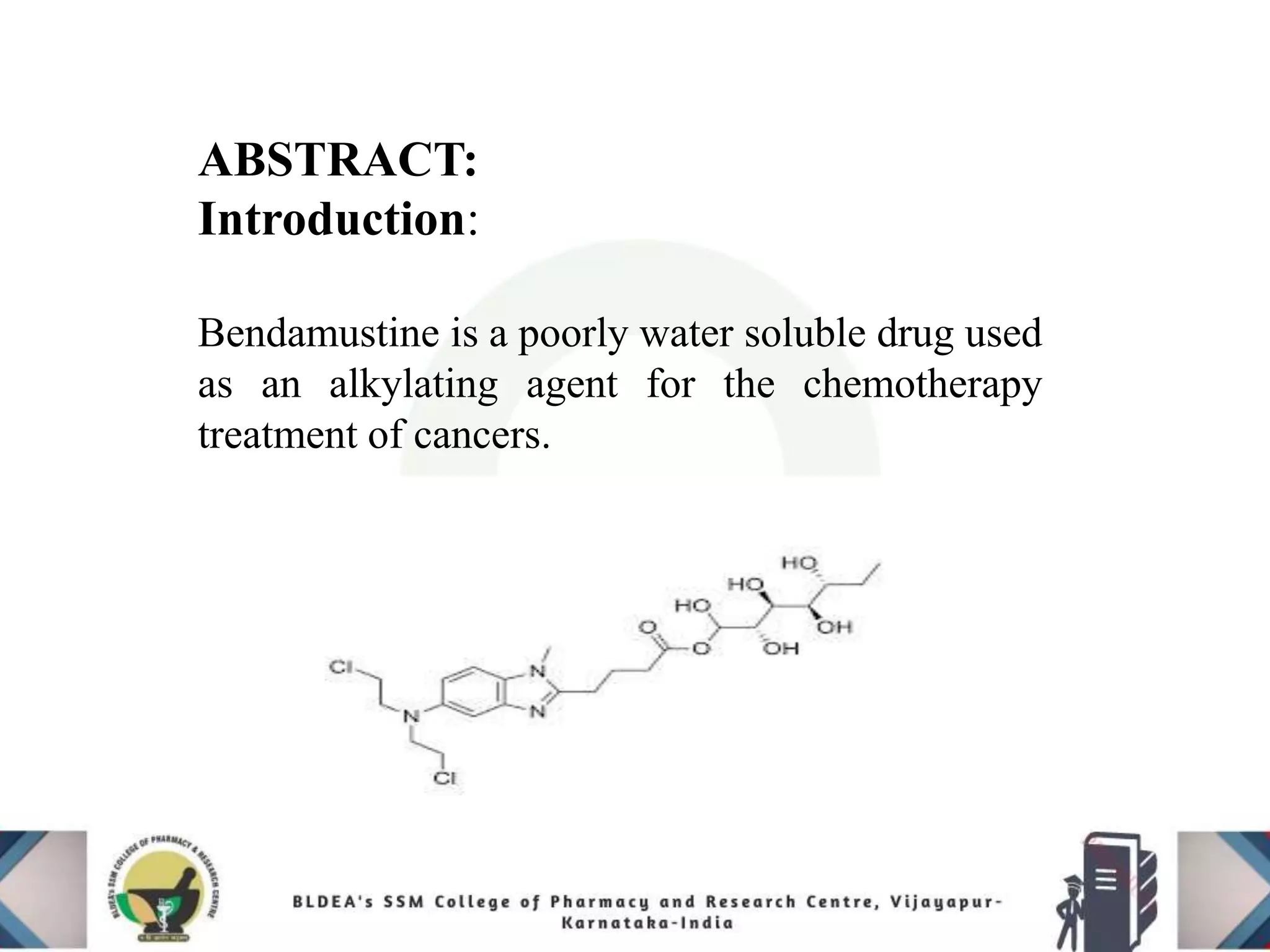 Bendamustine presentation | PPTX