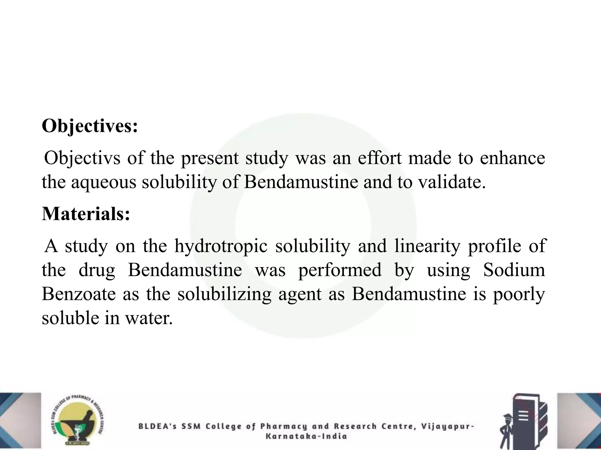 Bendamustine presentation | PPTX