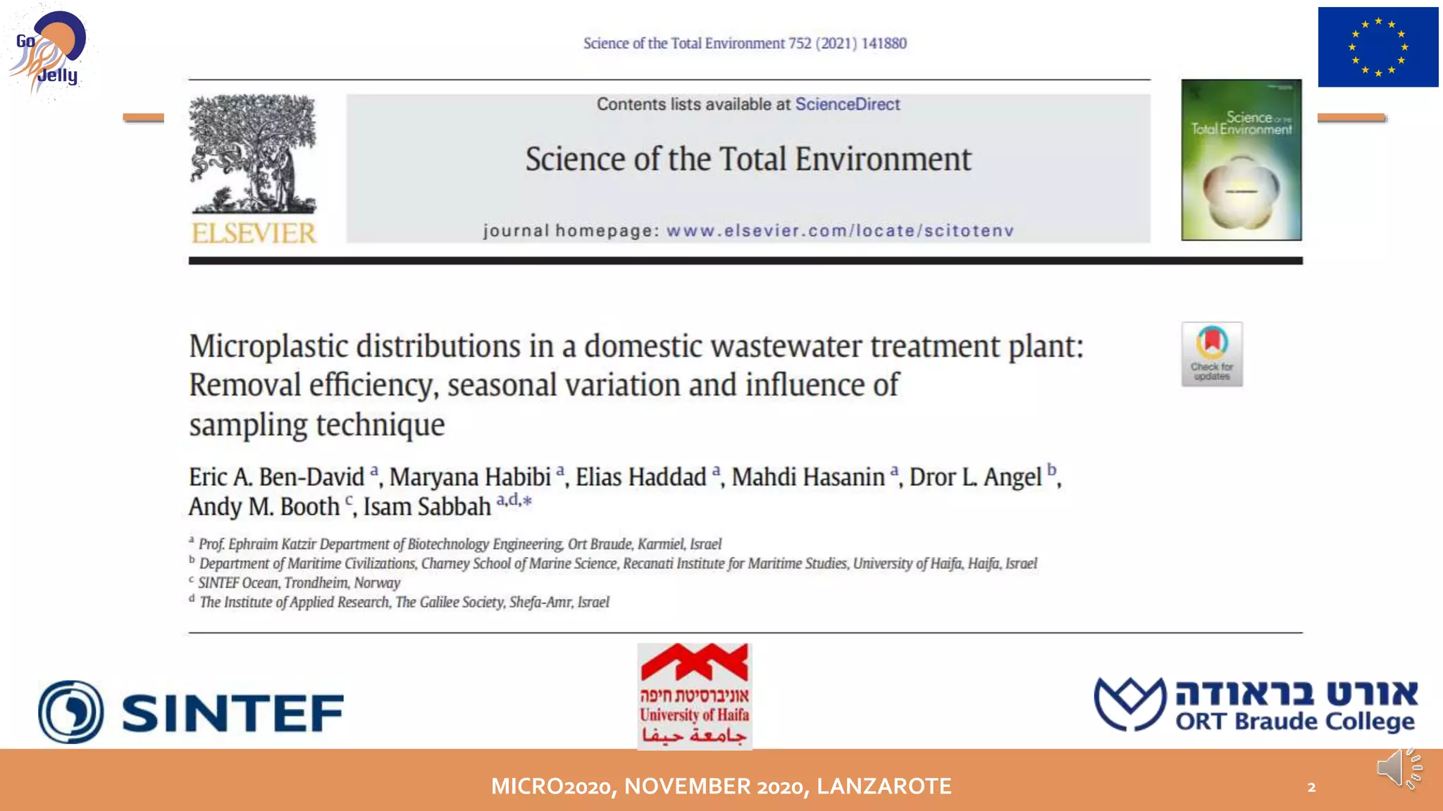 Microplastic distributions in a domestic wastewater treatment plant ...