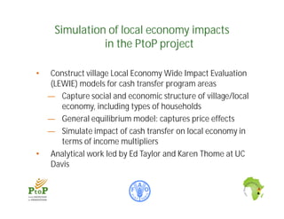 Ben davis local economy wide impact evaluation models | PDF