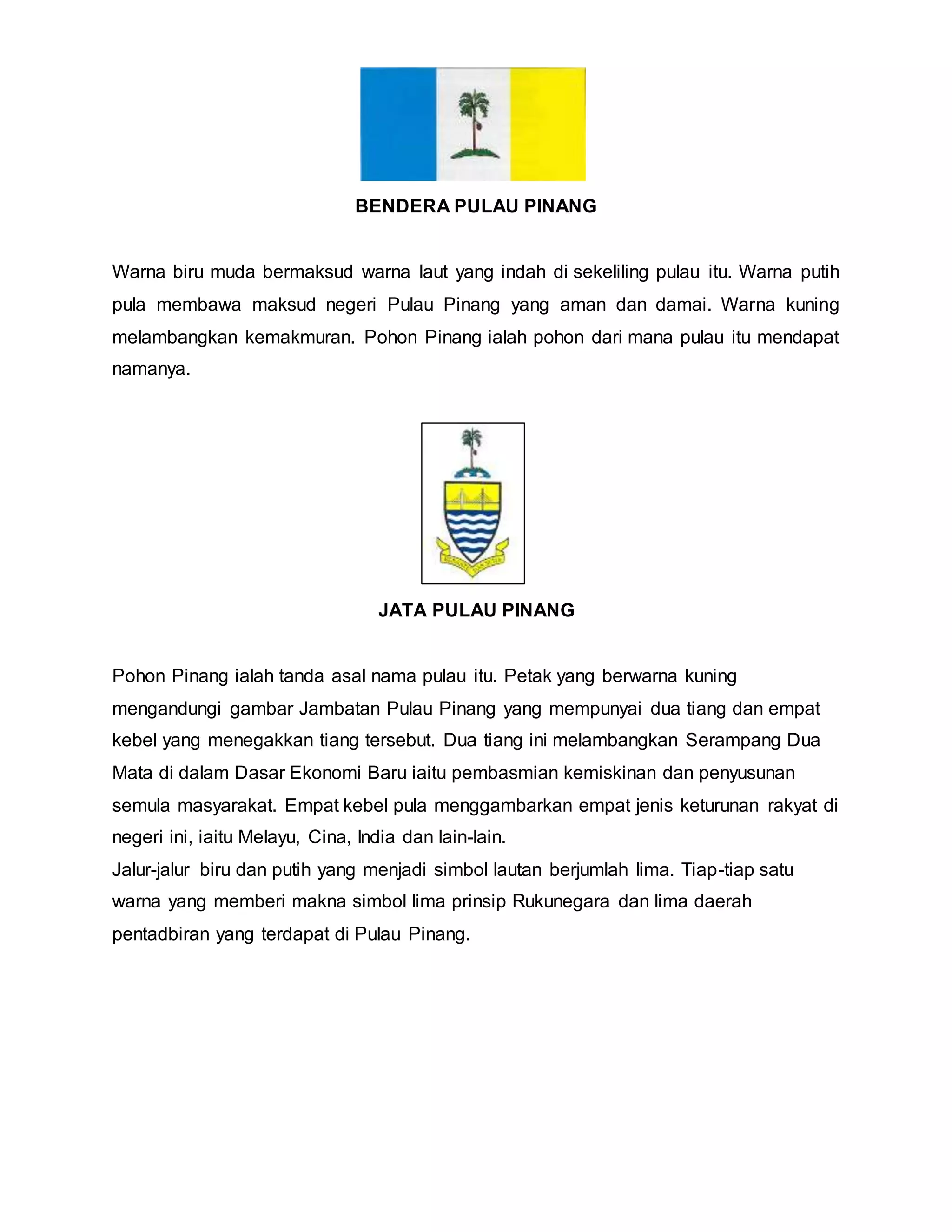 Bendera dan jata negeri | DOCX