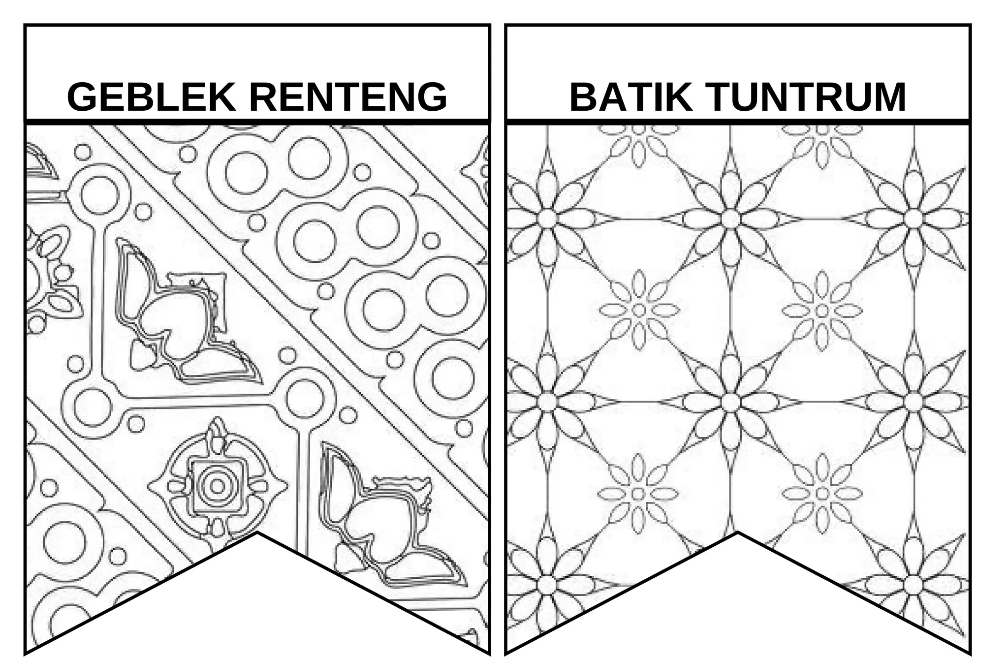 bendera hias motif batik untuk hiasan kelas | PDF