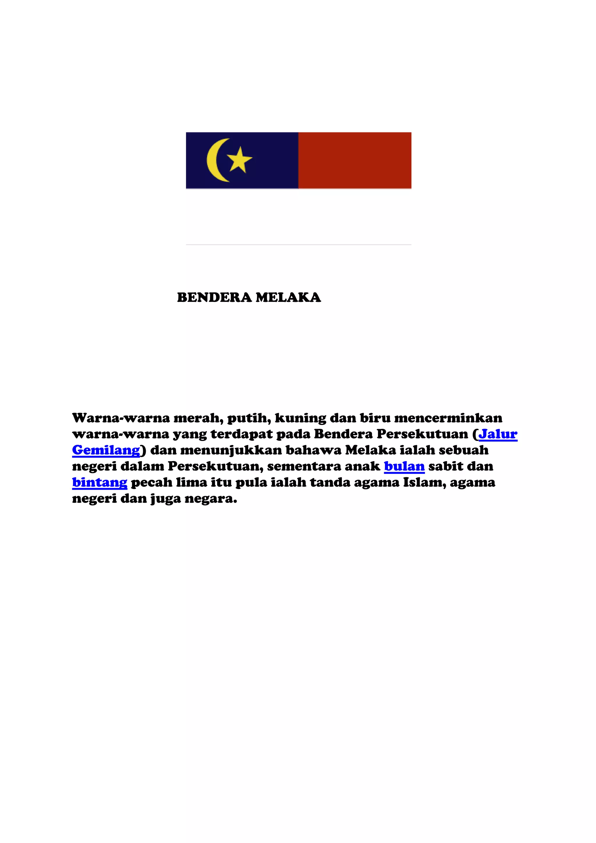 Bendera malaysia mengandungi 14 jalur merah dan putih | DOCX