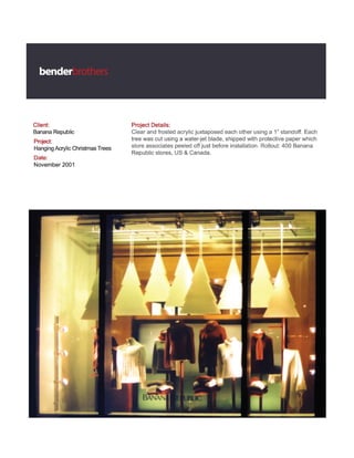 Bender Brothers- visual merchandising experts | PDF | Business ...