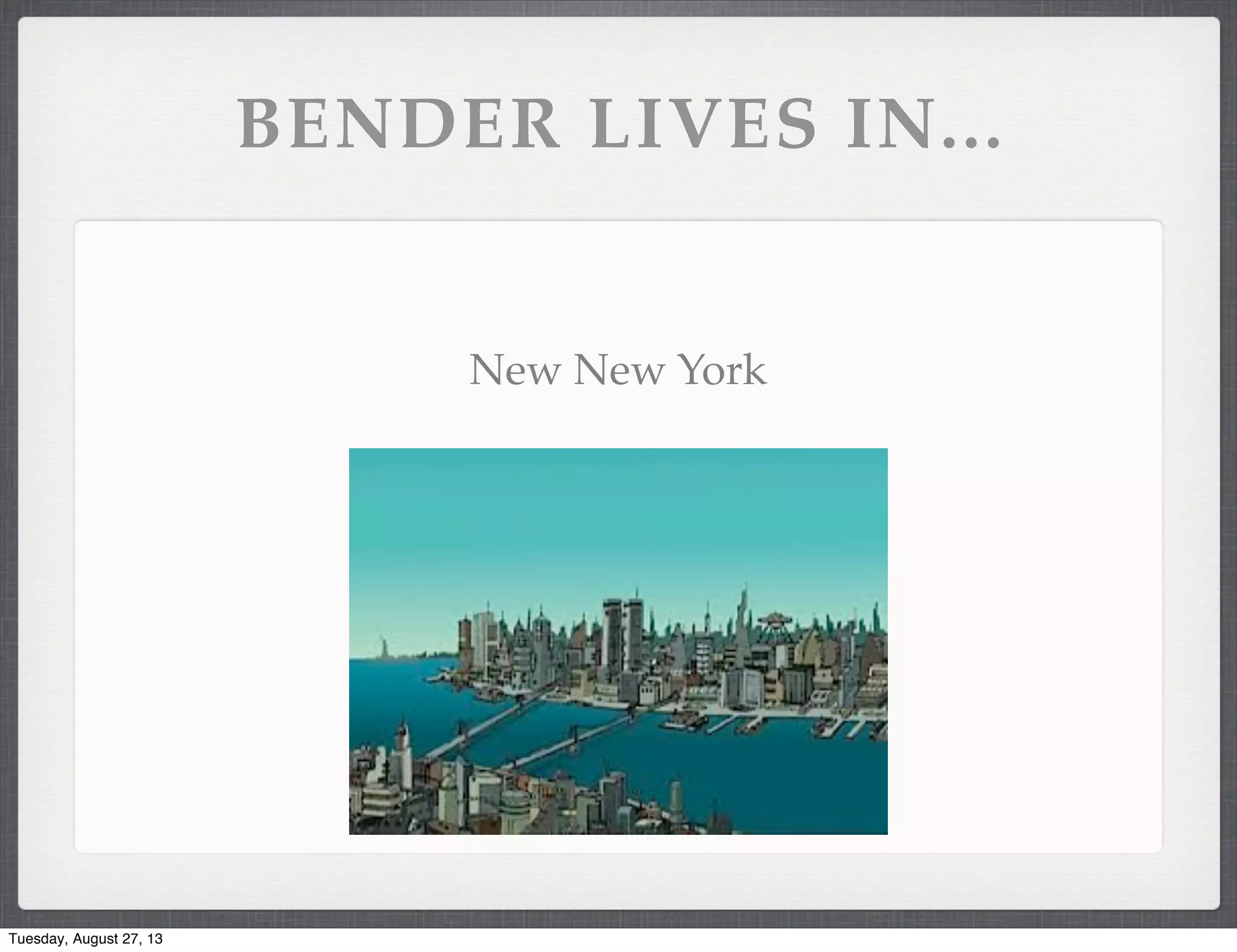 Bender characterization | PPT