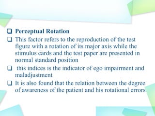 Bender Gestalt Test (BGT).pptx.pdf.................. | PDF