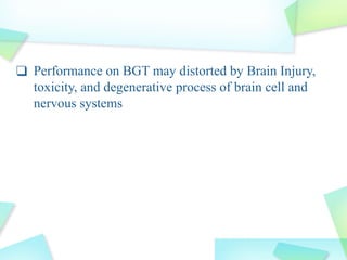 Bender Gestalt Test (BGT).pptx.pdf.................. | PDF
