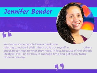 Personal Brand Exploration - Jennifer Bender | PPT