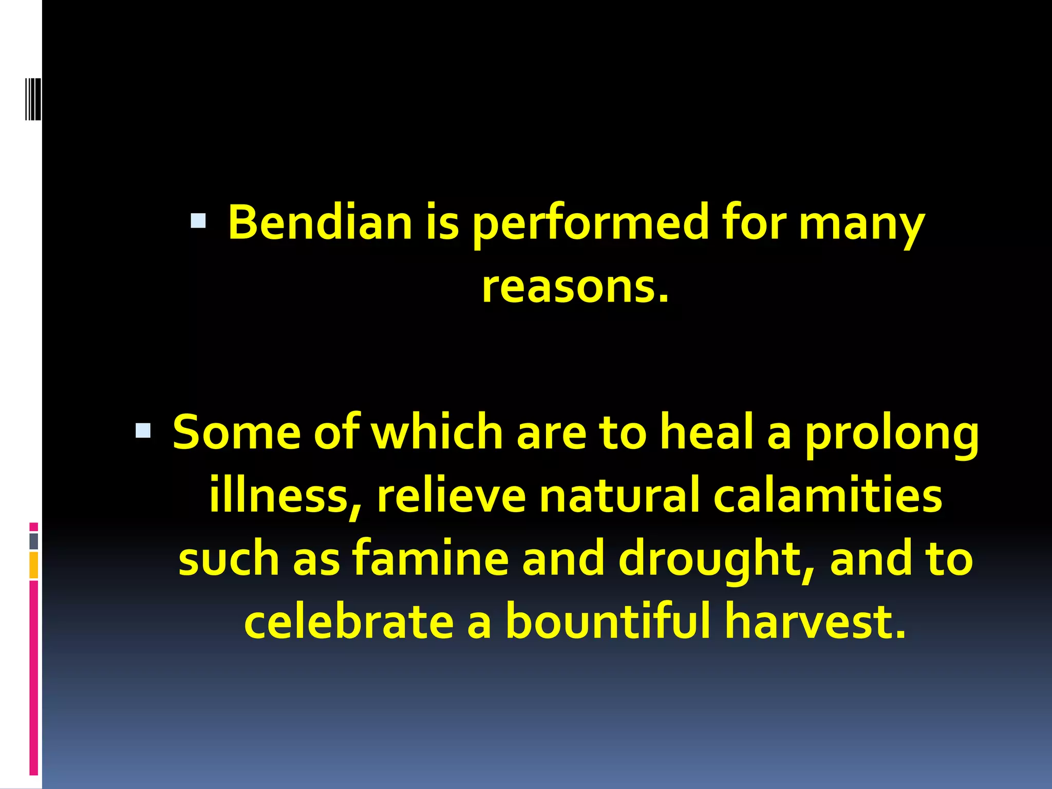 Bendian (Philippine Folk Dance) | PPTX