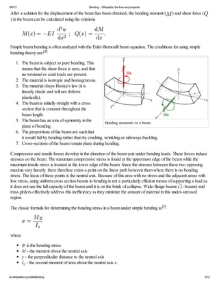 Bending wikipedia | PDF