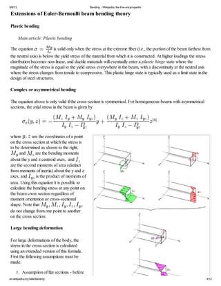 Bending wikipedia | PDF