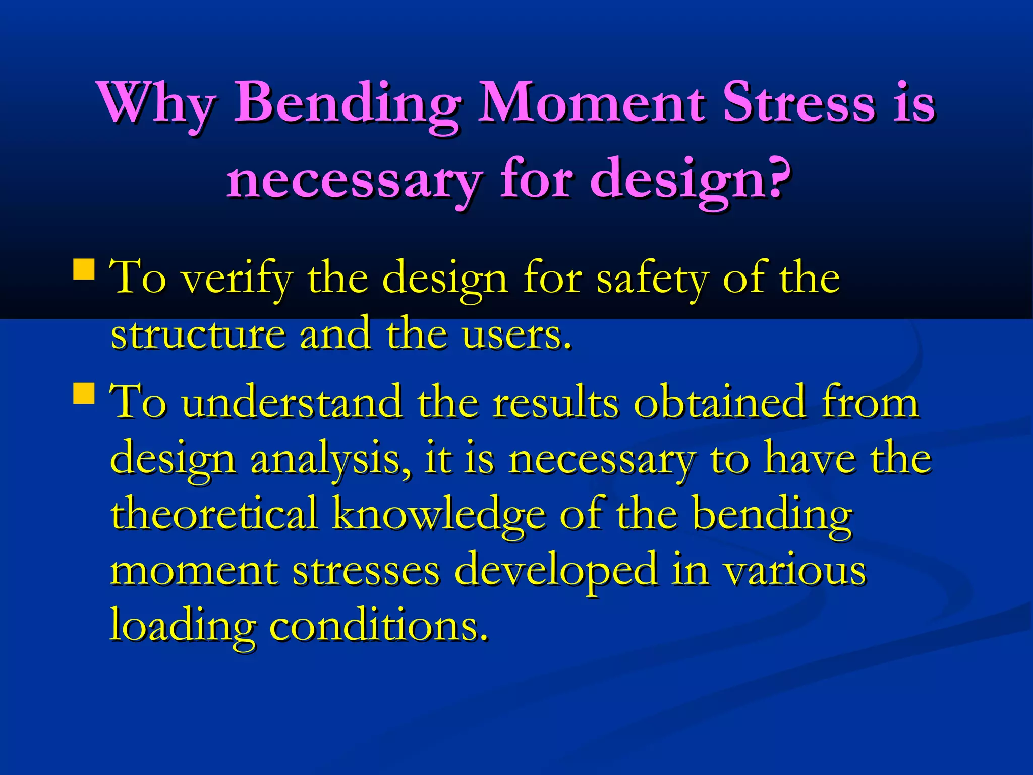 Bending moment stress | PPT