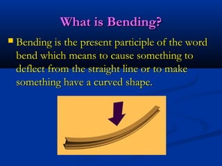 Bending moment stress | PPT