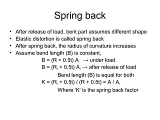 Dr.R.Narayanasamy - Bending of sheet metals | PPT
