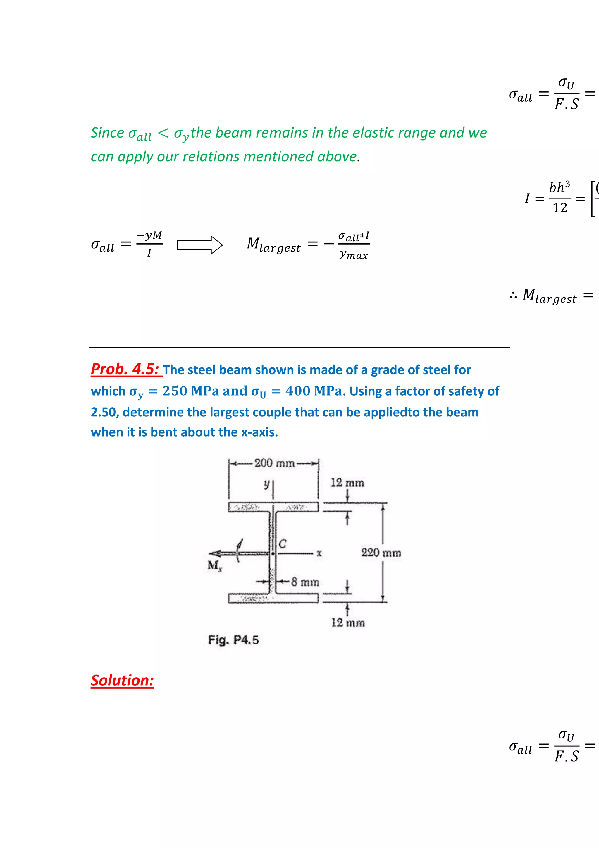 Bending problems | DOCX