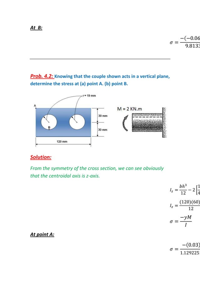 Bending problems | DOCX | Physics | Science