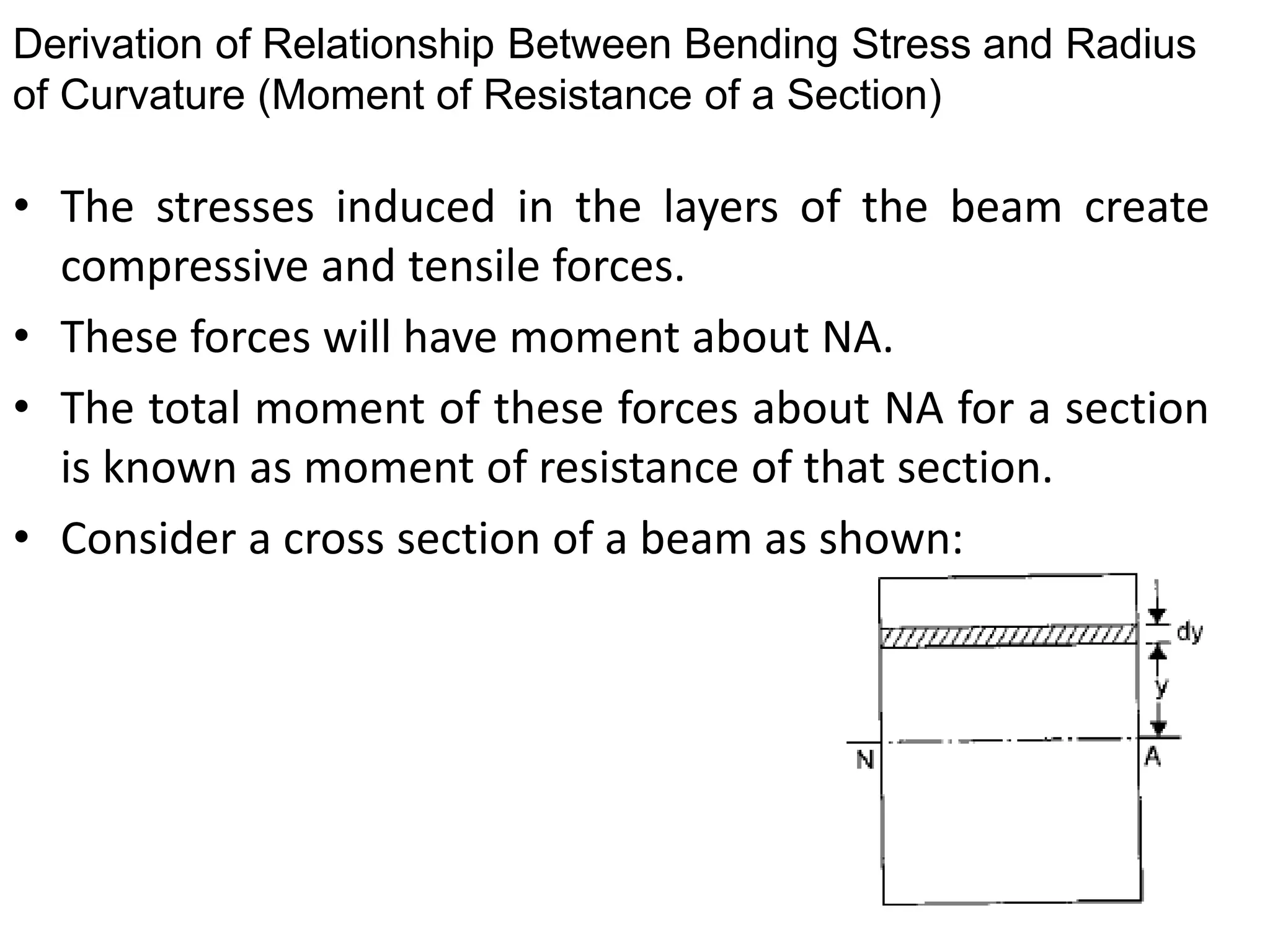 Bending stresses in beams | PDF