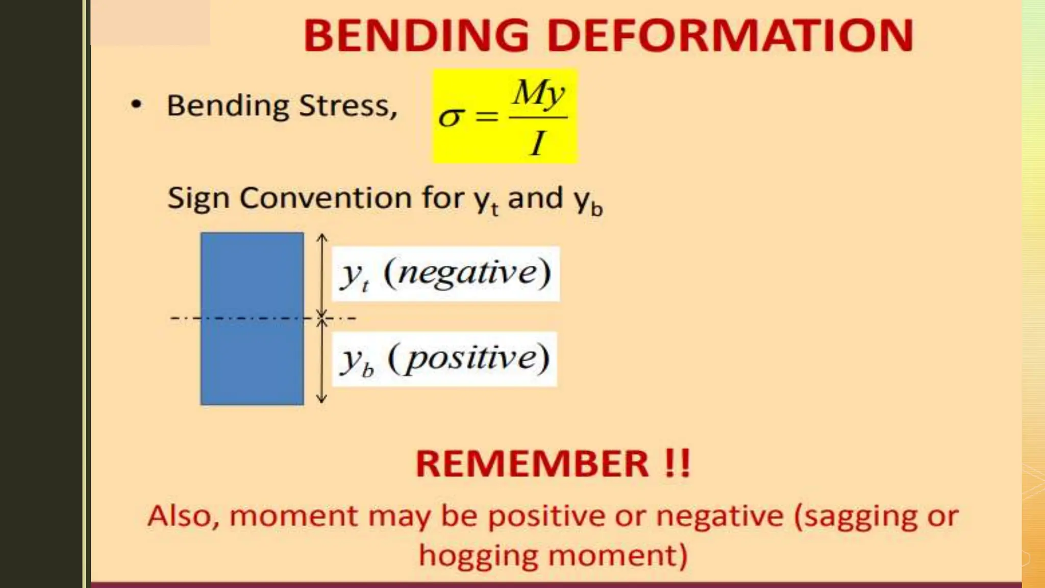 Bending Stresses in Beams to learn more forward for shear stress and ...