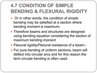 Bending stresses in beams | PPTX