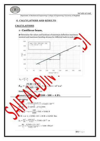 Bending test | MECHANICS OF MATERIALS Laboratory | U.O.B | | PDF