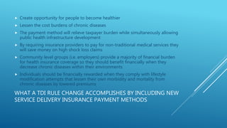 Bending the cost curve tdi rule change | PPT