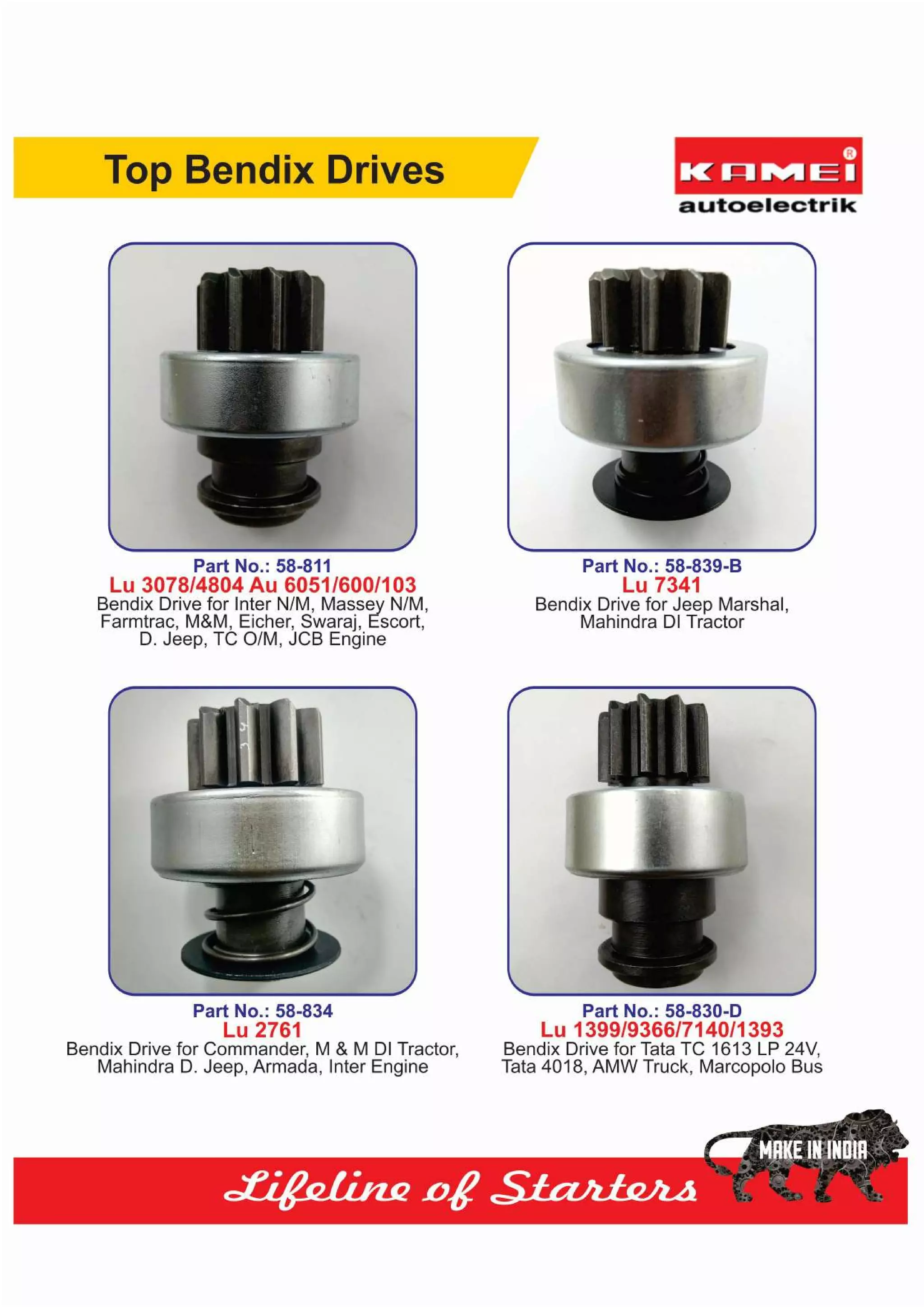 Bendix Drive Assembly | Fargo Auto Electricals | PDF