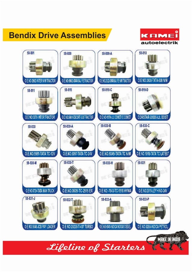 Bendix Drive Assembly | Fargo Auto Electricals | PDF | Automotive ...