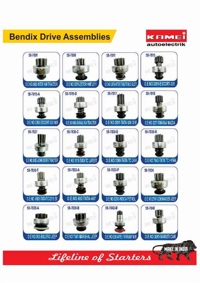 Bendix Drive Assembly | Fargo Auto Electricals | PDF | Automotive ...