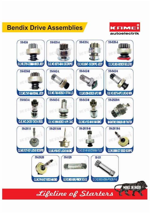 Bendix Drive Assembly | Fargo Auto Electricals | PDF | Automotive ...