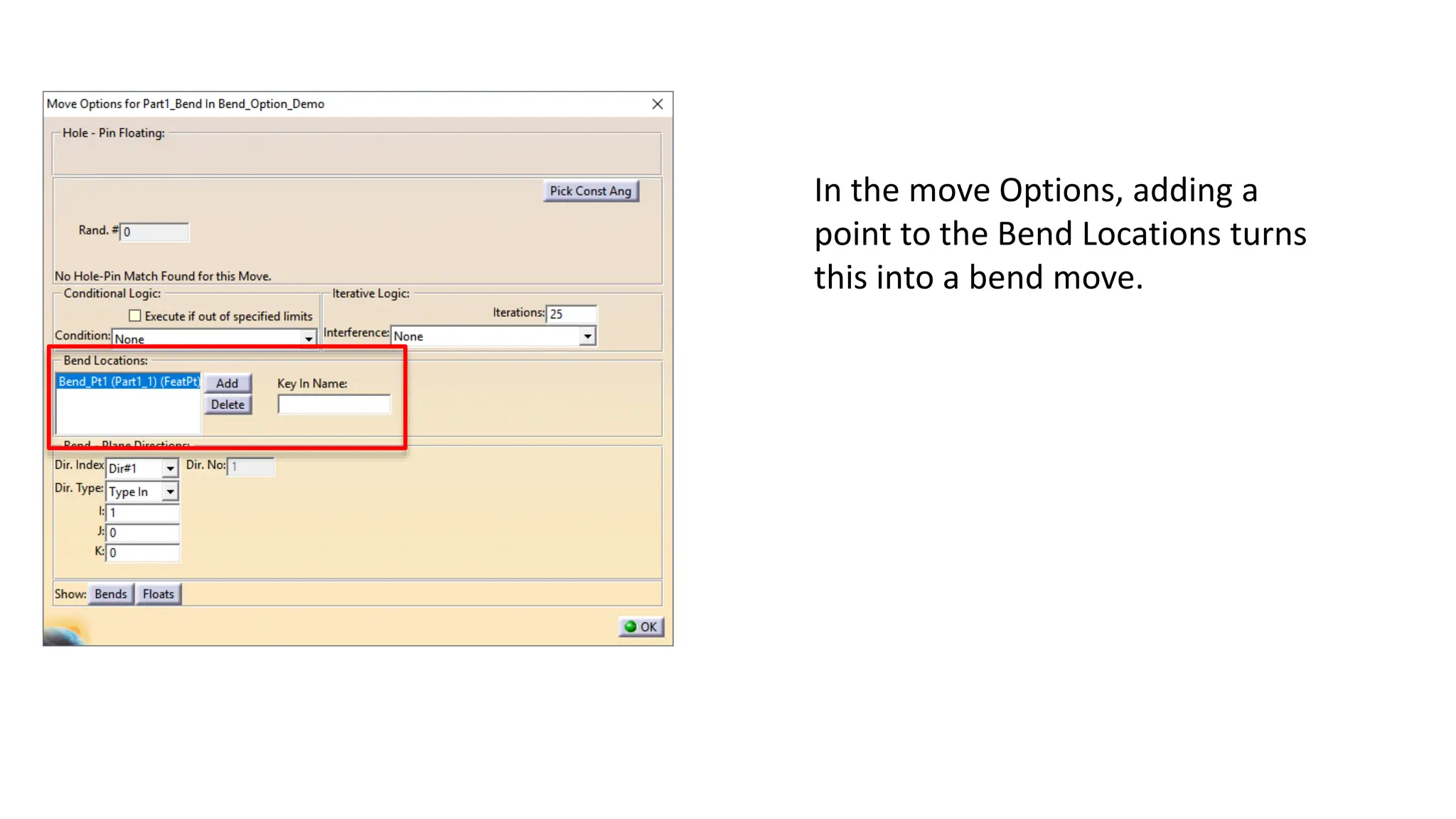 Explicación paso a paso de los del move "Bend" en 3Dcs | PPTX